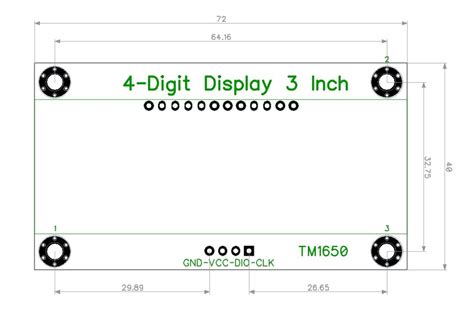 Tm1650 Seven Segment 4 Digit Display Only For ₹ 75