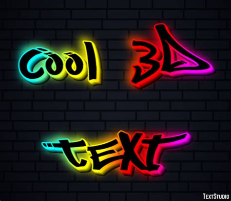 Cool 3D Text Text Effect and Logo Design Font