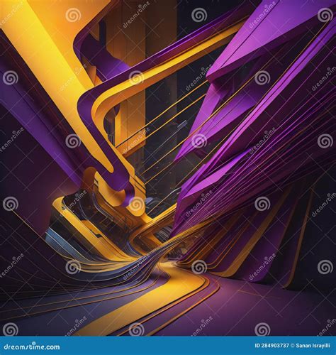 abstract modern architecture background tunnel generative ai stock illustration illustration