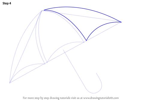 How To Draw An Umbrella Easy Everyday Objects Step By Step DrawingTutorials