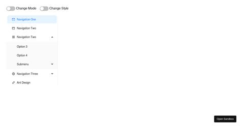 switch the menu type antd 5 6 1 codesandbox