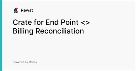 crate for end point billing reconciliation voters rewst