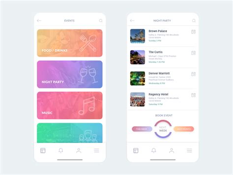 Event Mobile App Design App Ui Freebie For Event Organizers And Event Management Search By