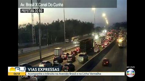 Vídeo Trânsito Pelas Câmeras Cet Rio Bom Dia Rio G1