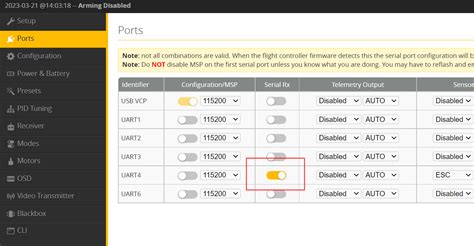 How To Set Up Your Receiver In Betaflight Configurator On Speedybee F745aio Flight Controller