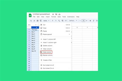 How To Hide Unhide Columns In Google Sheets Quick Steps