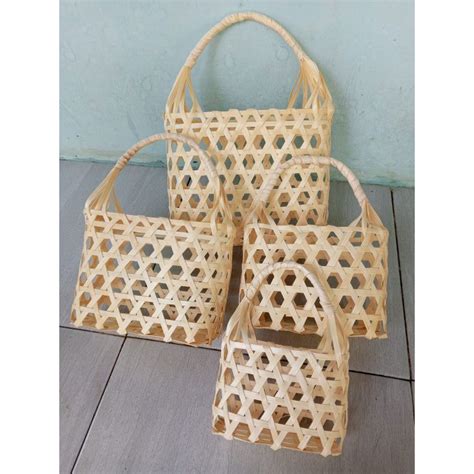 Parallel Basket Bag Hampers Bamboo Basket Shopee Philippines
