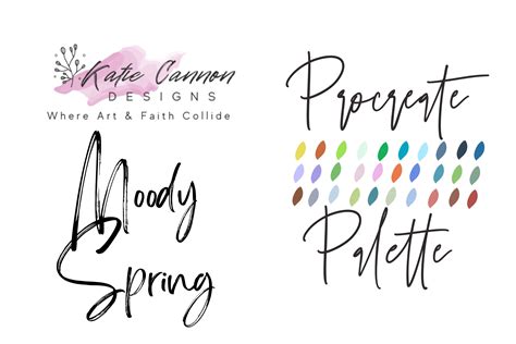 Moody Spring Procreate Color Palette Graphic By Katie Cannon Designs