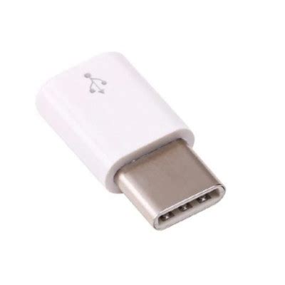 Micro USB B Female To USB Type C Male Converter Adapter For Raspberry Pi White Buy Online