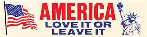 Vintage 1960s Style America Love It Or Leave It Usa Retro Travel Decal