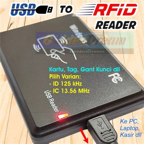 Usb Rfid Reader Pc Laptop Kasir Arduino Kartu Ic 1356mhz Id 125khz
