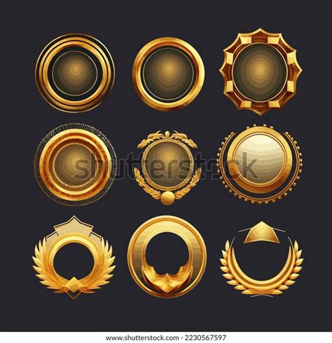 Game Ui Frames Rank Frames Ui Stock Vector Royalty Free Shutterstock
