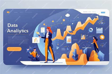 Data Analysis Concept With Characters Can Use For Web Banner