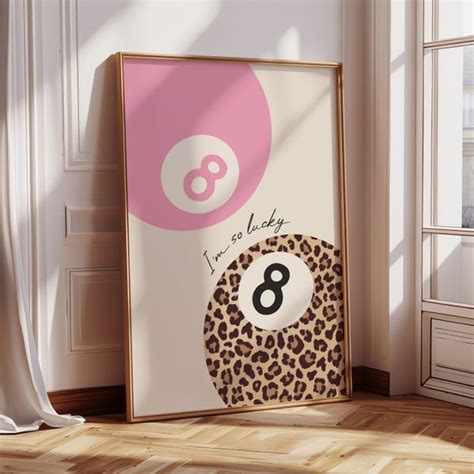 Cheetah 8 Ball Etsy