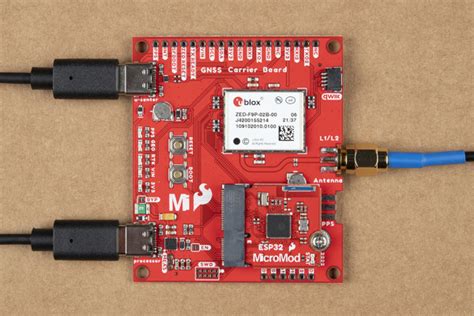 MicroMod GNSS Carrier Board ZED F9P Hookup Guide SparkFun Learn