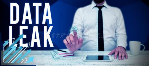 Text Showing Inspiration Data Leak Concept Meaning Released Illegal