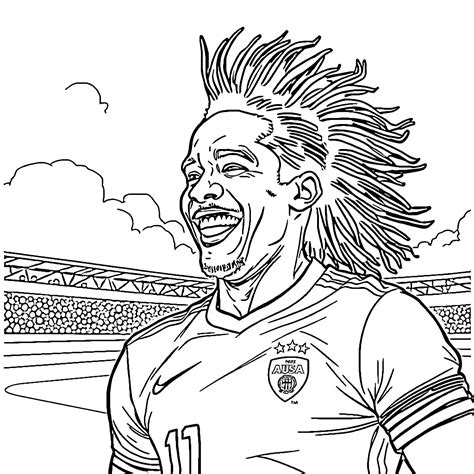 Best Ronaldinho Coloring Pages Free Printable Pdf
