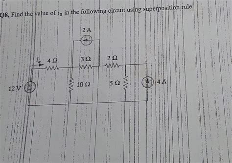 Q Find The Value Of Io In The Following StudyX