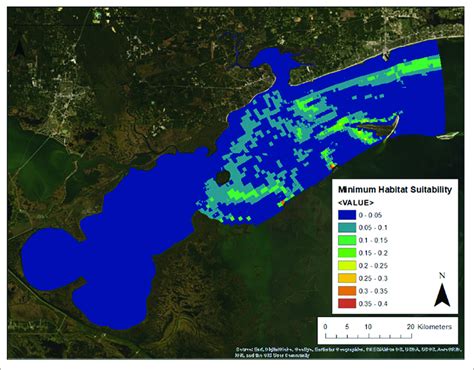 Minimum Habitat Suitability Between The 20092010 And 20162017