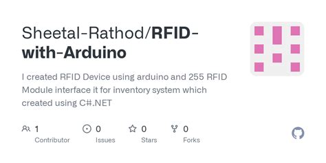 GitHub Sheetal Rathod RFID With Arduino I Created RFID Device Using Arduino And RFID