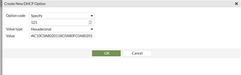 Technical Tip Push Static Routes From Dhcp Server Fortinet Community