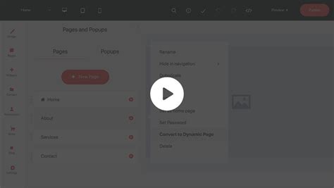 dynamic pages without code