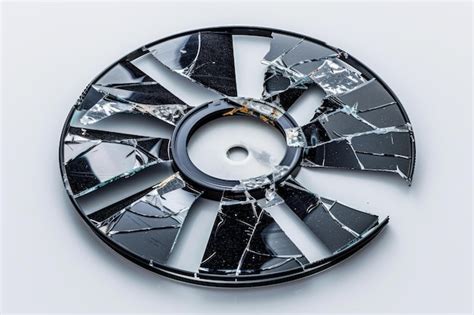 Broken Cooling Fan Showing Concept Of Computer Damage Premium AI Generated Image