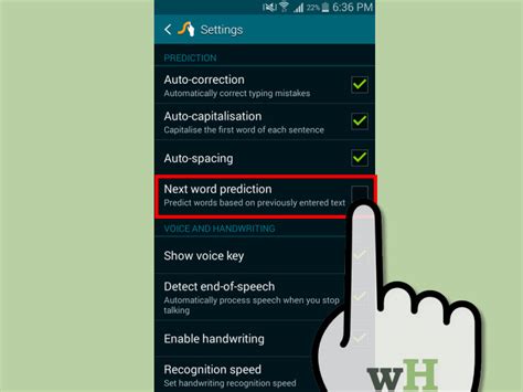 Samsung Rrmove Keyboard Predictive Text Talktop
