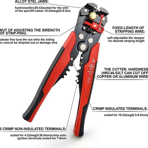 Wire Stripper Tools Multitool Plier Crimper Cable Cutter
