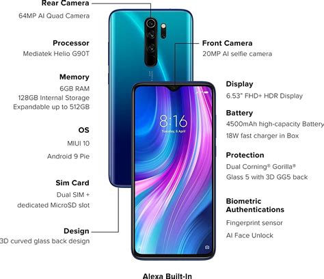 Телефон Xiaomi Redmi Note 8 Pro фото