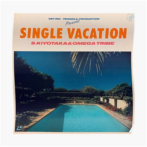S Kiyotaka And Omega Tribe Single Vacation 1984 Poster For Sale By