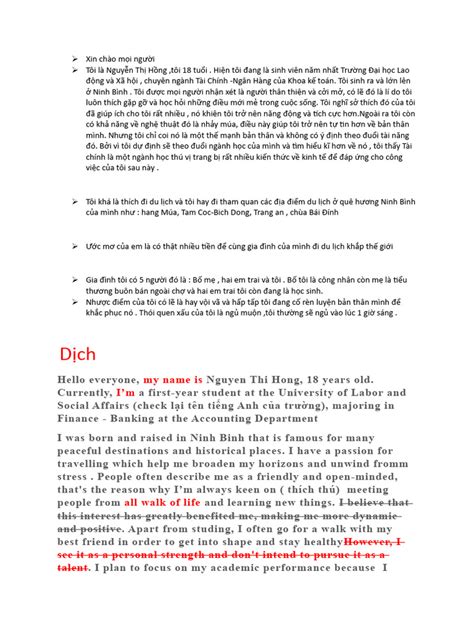 H NG Speaking | PDF