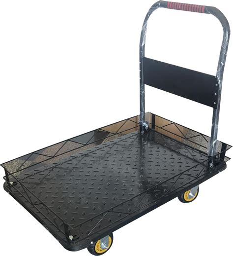 Peastorm Heavy Duty Steel Platform Truck Flatbed Cart