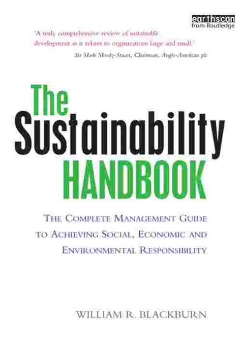 📖 Pdf The Sustainability Handbook By William R Blackburn Perlego