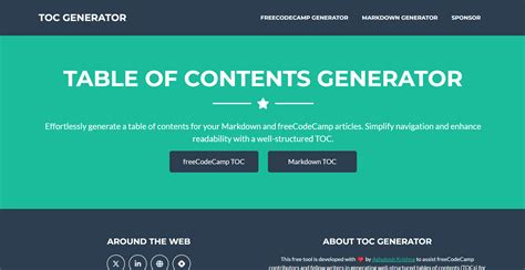 Home Toc Generator