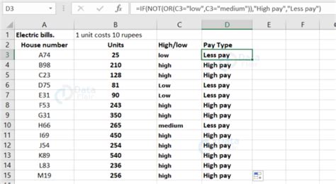 Logical Functions In Excel AND OR XOR NOT DataFlair