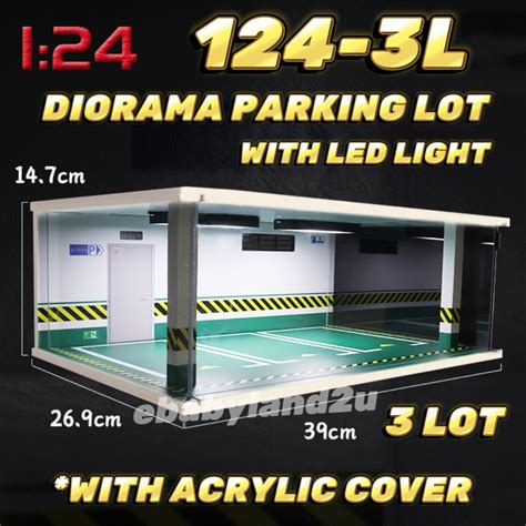 124 Diorama Parking Garage 4 Parking Lot With Led Lights And Acrylic
