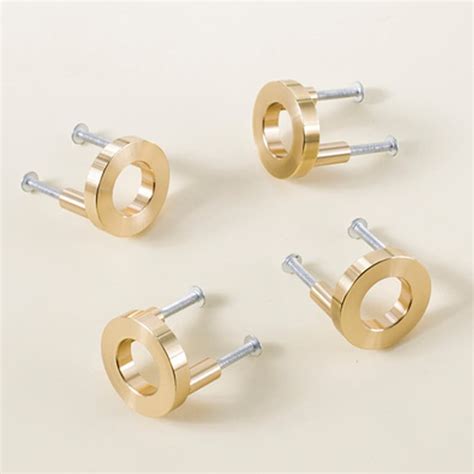 Cabinet Knobs Round Brass Knobs Wardrobe Knobs Cupboard Etsy