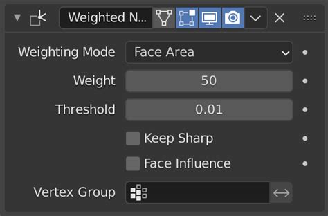 Weighted Normal Modifier — Blender Manual