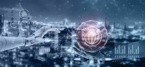 Global Data Science Concept Big Data Analysis Global Internet Network
