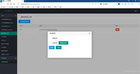 Nginx的可视化配置工具nginxwebui的使用 Csdn博客