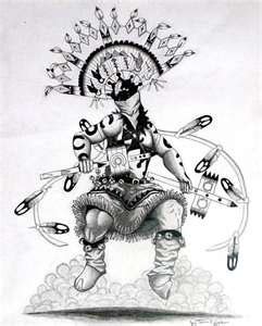 Apache Crown Dancers Aztec Dancer Tattoo Native American Thunderbird