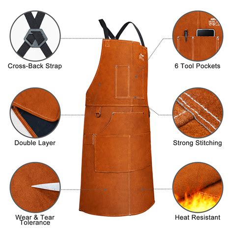 2436 Inch Heavy Duty Thick Leather Welding Apron