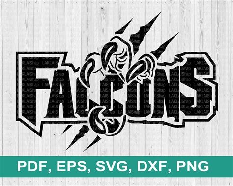 Falcons Team Logo Svg Mascot Inside Letter Falcons Team Logo T Shirt