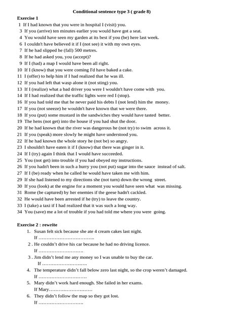 Conditional Sentence Type 3 Pdf