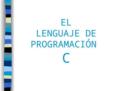 Ppt El Lenguaje De ProgramaciÓn C Tipos De Datos Int Números