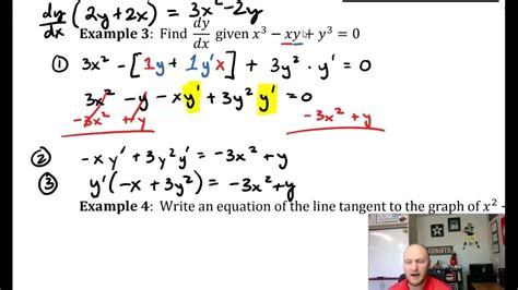 AP Calculus AB | 3-3 Implicit Differentiation - YouTube