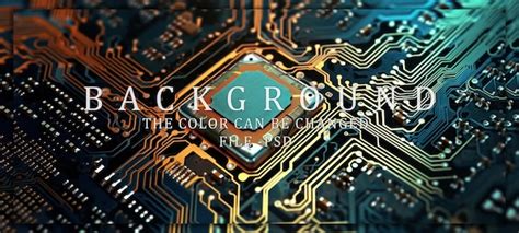 Premium Psd Central Computer Processor Cpu Motherboard Digital Chiptechnology Concept