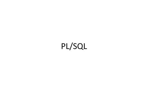 4 Plsql Pptx Databases Computer Software And Applications