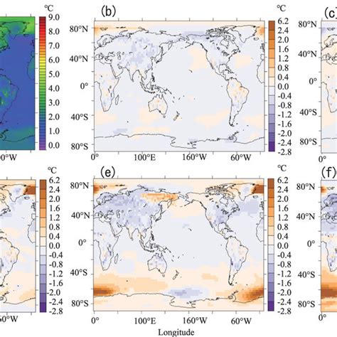 A Spatial Distribution Of Temperature Anomalies When The Global Mean